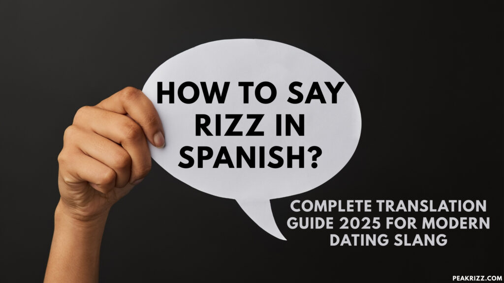 How to Say Rizz in Spanish? Complete Translation Guide 2025 for Modern ...